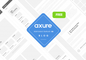 Axure responsive template: Blog website 3 – H U M B L E . U X