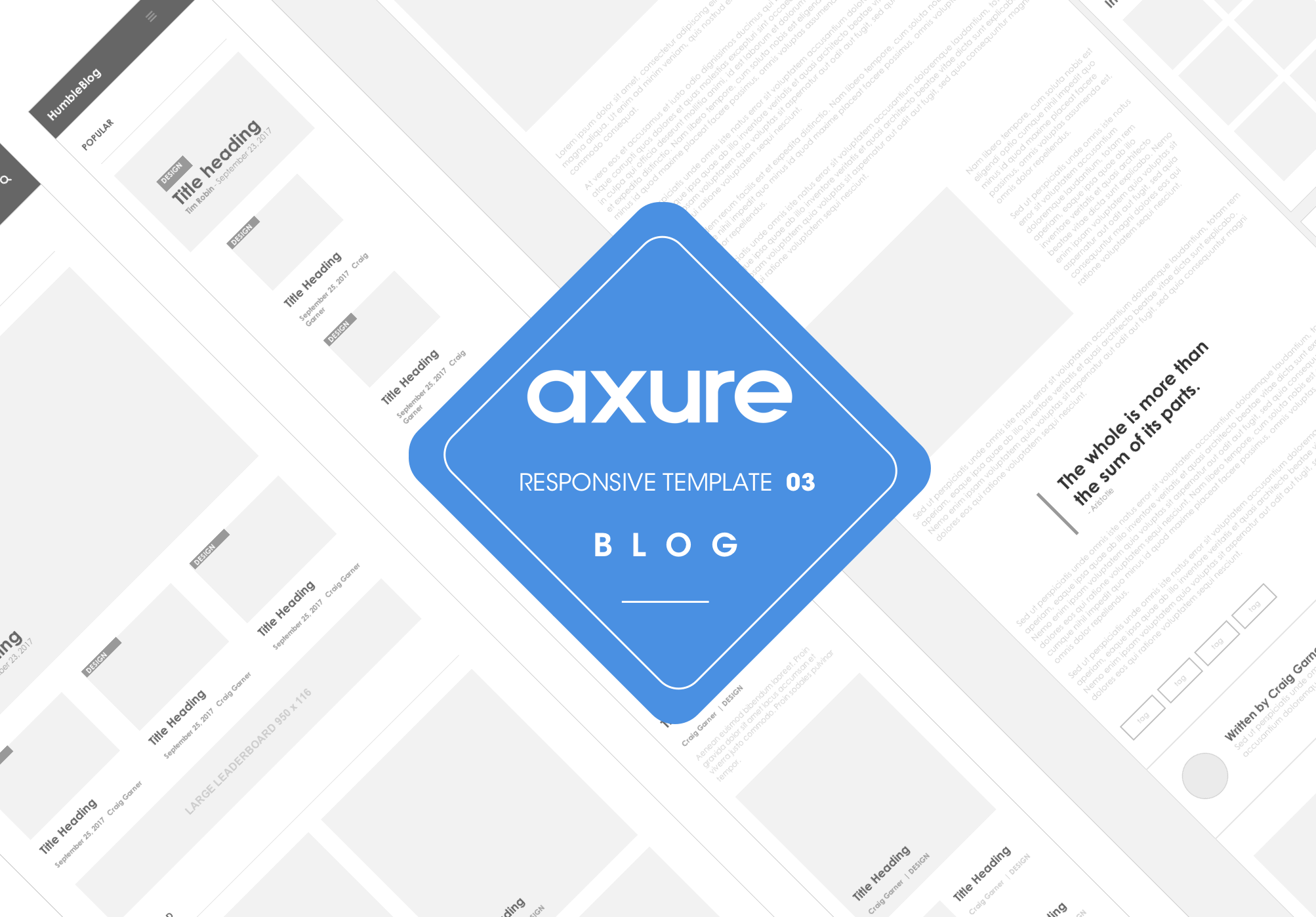 Axure Web Template Bundle – H U M B L E . U X